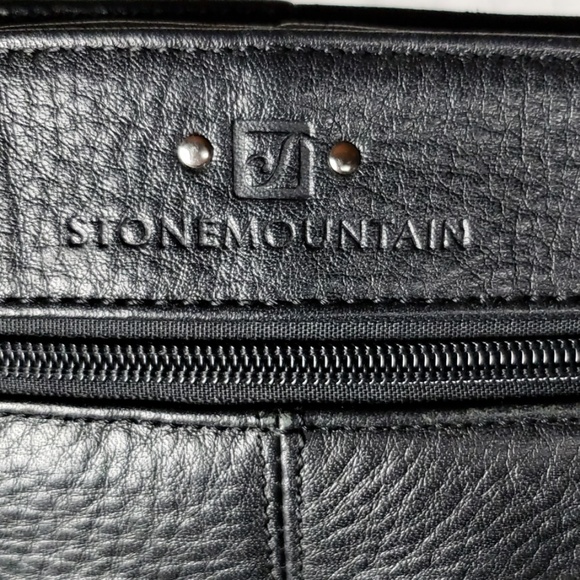 Stone Mountain Accessories | Bags | Stone Mountain Black Leather ...